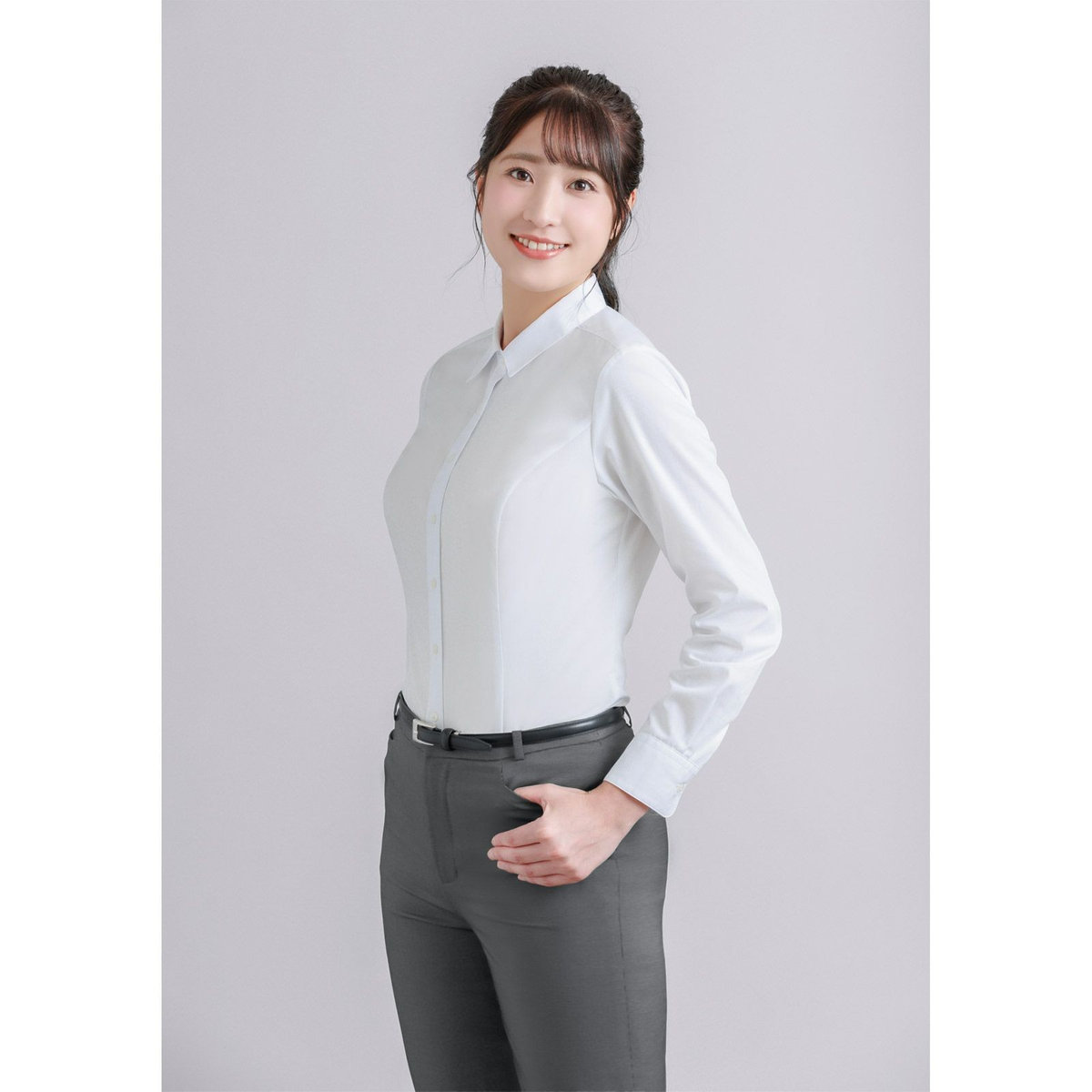 【SUIT SELECT×overE/長袖】レギュラーカラーブラウス/ホワイト/形態安定（PAOV01-01_R）｜メンズ（メンズ）｜SUIT ...