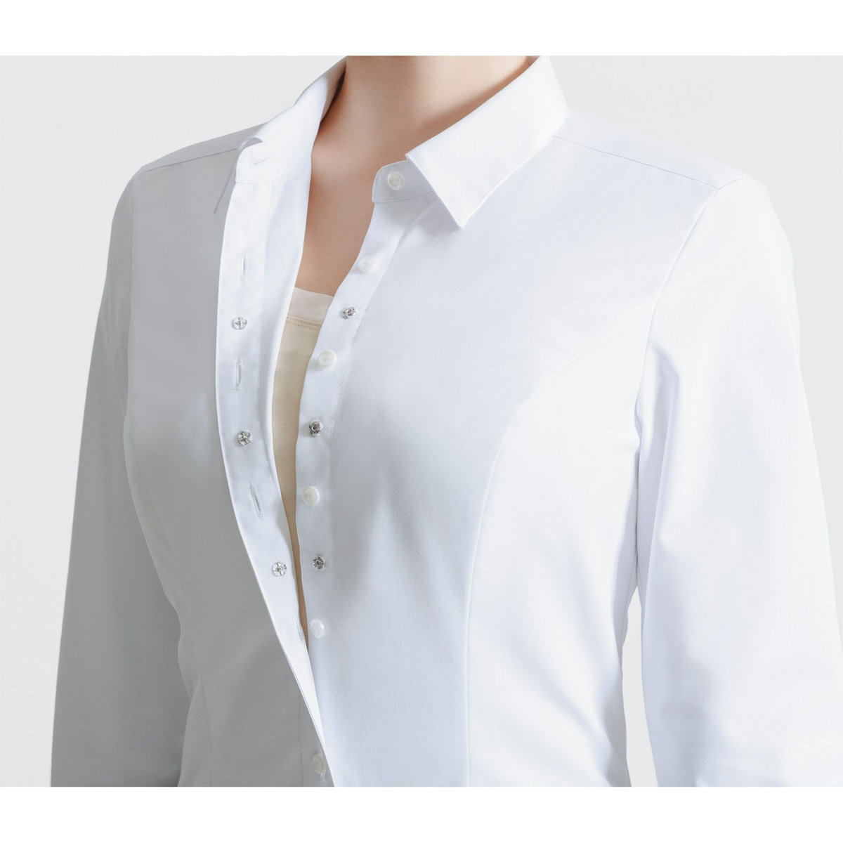 【SUIT SELECT×overE/長袖】レギュラーカラーブラウス/ホワイト/形態安定（PAOV01-01_R）｜メンズ（メンズ）｜SUIT ...