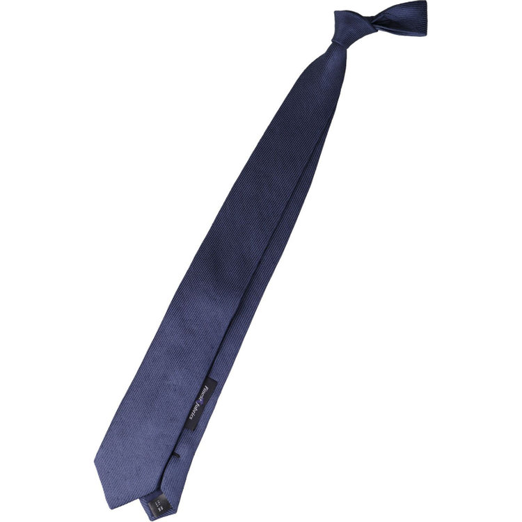 【発送在庫あり】【BL】リネンシルクソリッド系ネクタイ 7.0cm幅/ネイビー/Finest fabrics by COMO ITALY ...